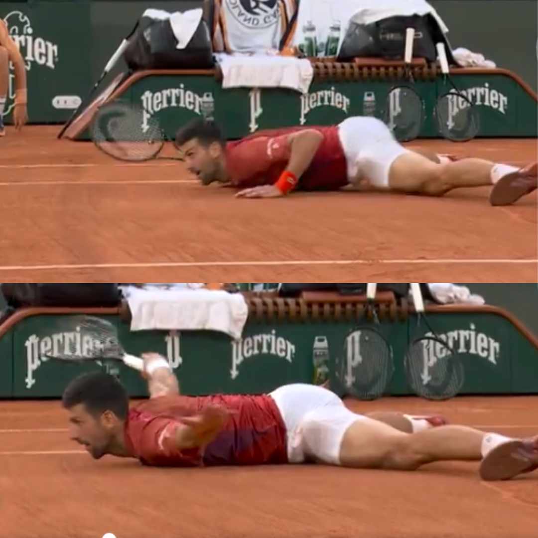 Watch: Djokovic's Plane Celebration Lights Up French Open 2024 Clash - SportsGAGA